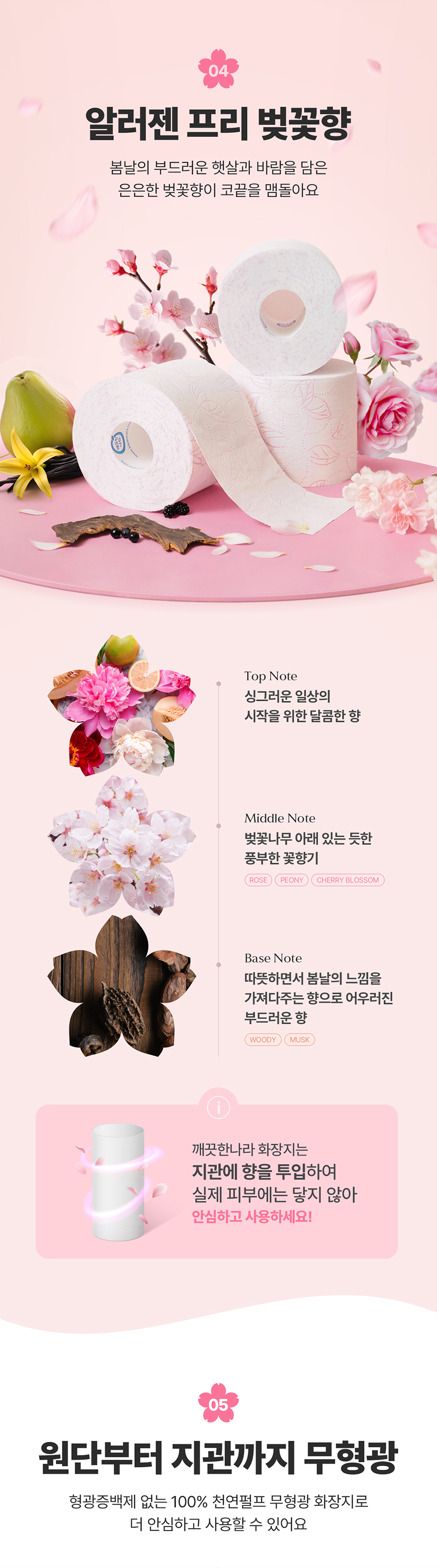 깨끗한나라 벚꽃 로맨틱 화장지 27m X 30롤 X 2팩 | 톡딜